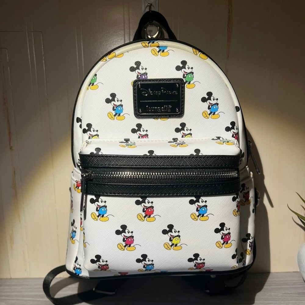 Rare Disney Loungefly Multi-Color/Rainbow Mickey Back… - Gem